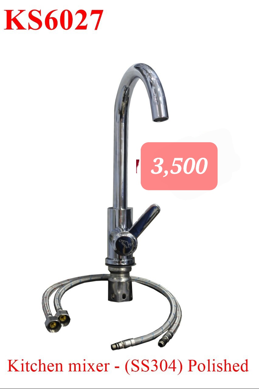 KS6027-Kitchen Mixer Mirror Pillar - Touch Interiors